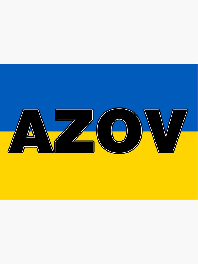 "AZOV " Sticker by LesBonRibbon | Redbubble