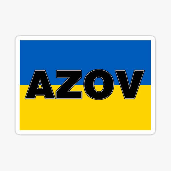 "AZOV " Sticker by LesBonRibbon | Redbubble
