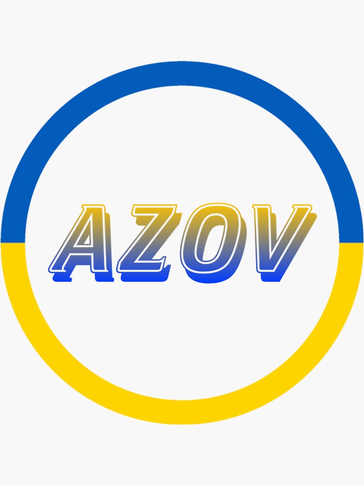 "Azov Battalion Peace For Ukraine " Sticker by LesBonRibbon | Redbubble
