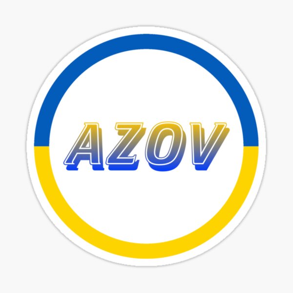 "Azov Battalion Peace For Ukraine " Sticker by LesBonRibbon | Redbubble