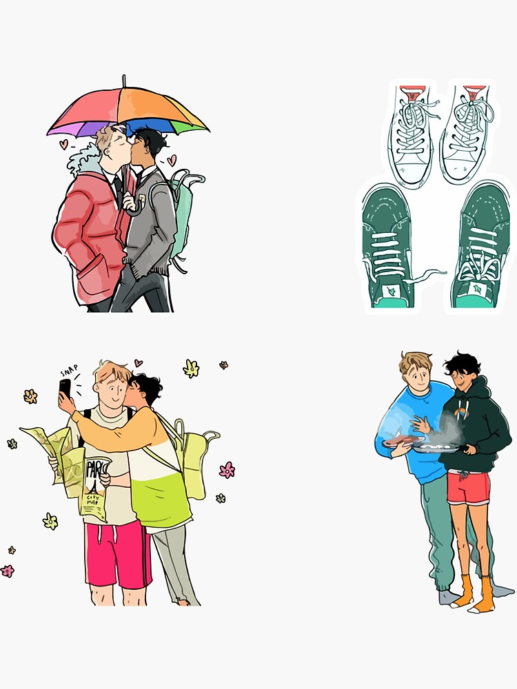 "heartstopper pack" Sticker for Sale by FairyShop01 | Redbubble