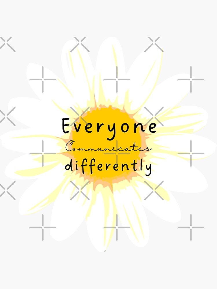 "Everyone communicates differently, Autism support, Autism aware ...