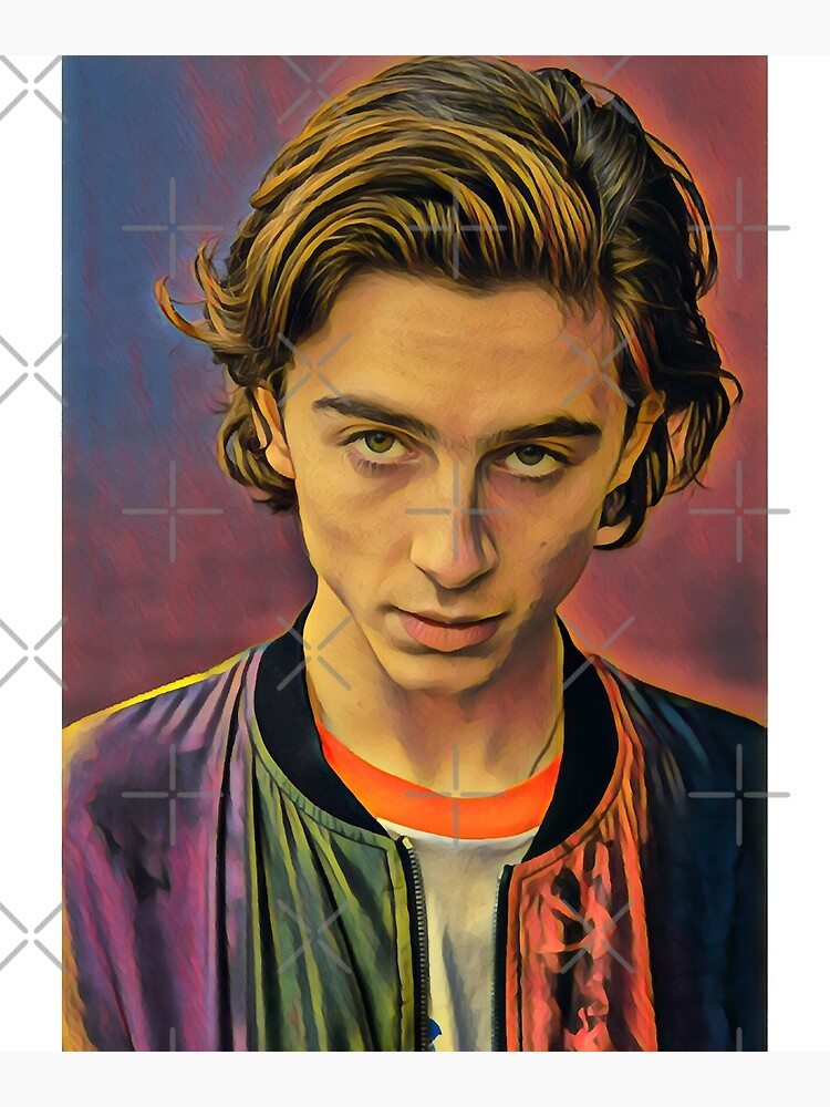 "Funny Men Timothée Chalamet Art Cute Gift" Poster by PogeyRossella ...