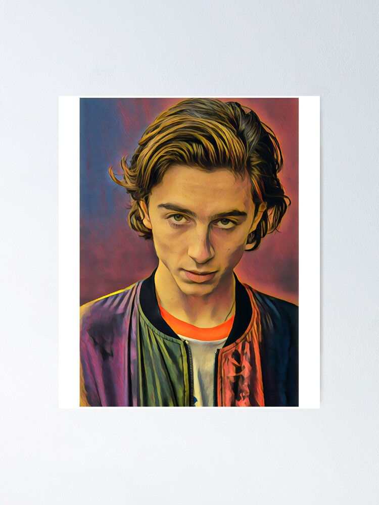 "Funny Men Timothée Chalamet Art Cute Gift" Poster by PogeyRossella ...
