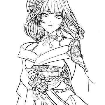 "Raiden Shogun" Art Print by lioneldraws | Redbubble