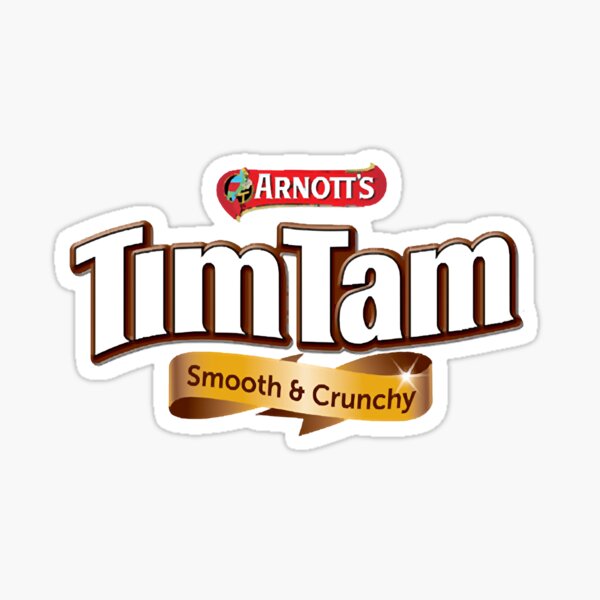 "Best seller timtam logo" Sticker by AlmetaWatson47 | Redbubble