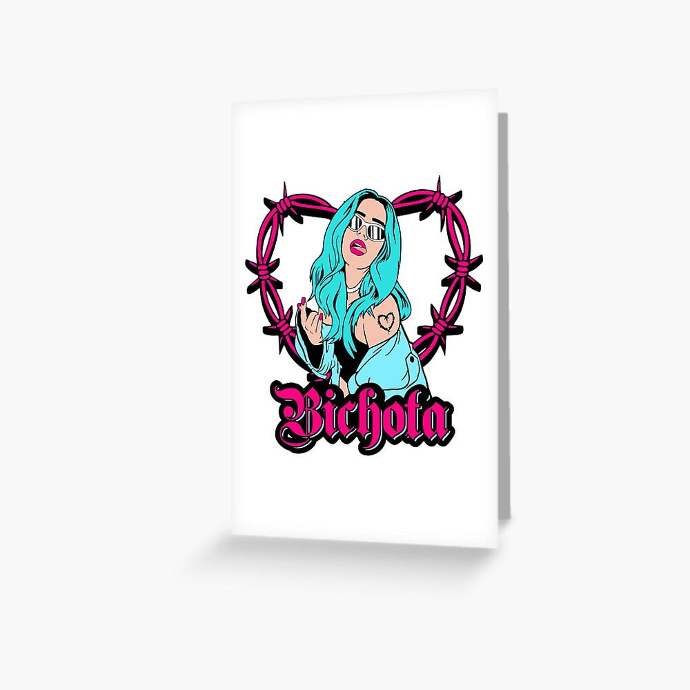 Tarjetas de felicitación «Karol G Bichota y Corazón Tatuaje Rosa» de ...