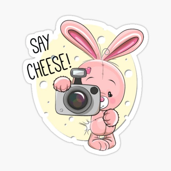 "Say cheese" Sticker by AlphaRid | Redbubble