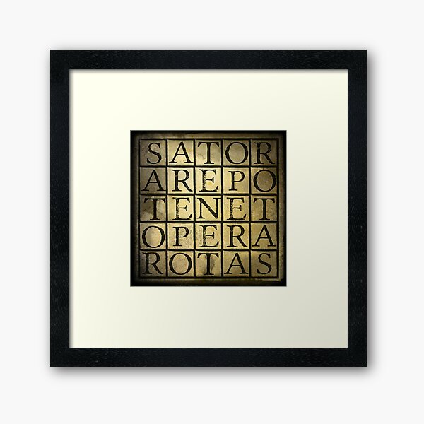"SATOR Square" Framed Art Print for Sale by s-aldarnay | Redbubble