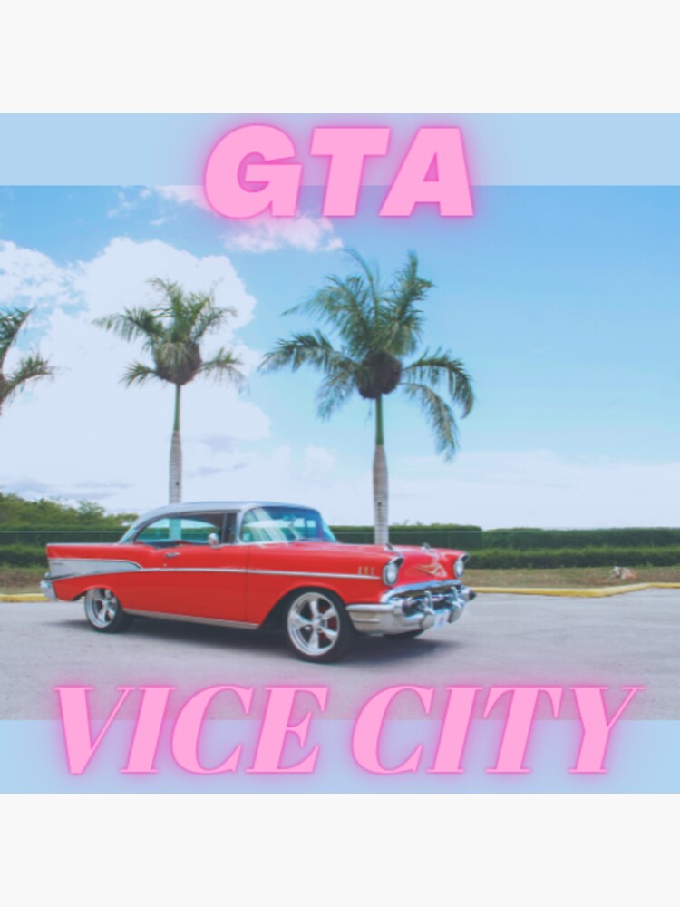 "GTA VICE CITY" Sticker by NinBlack | Redbubble