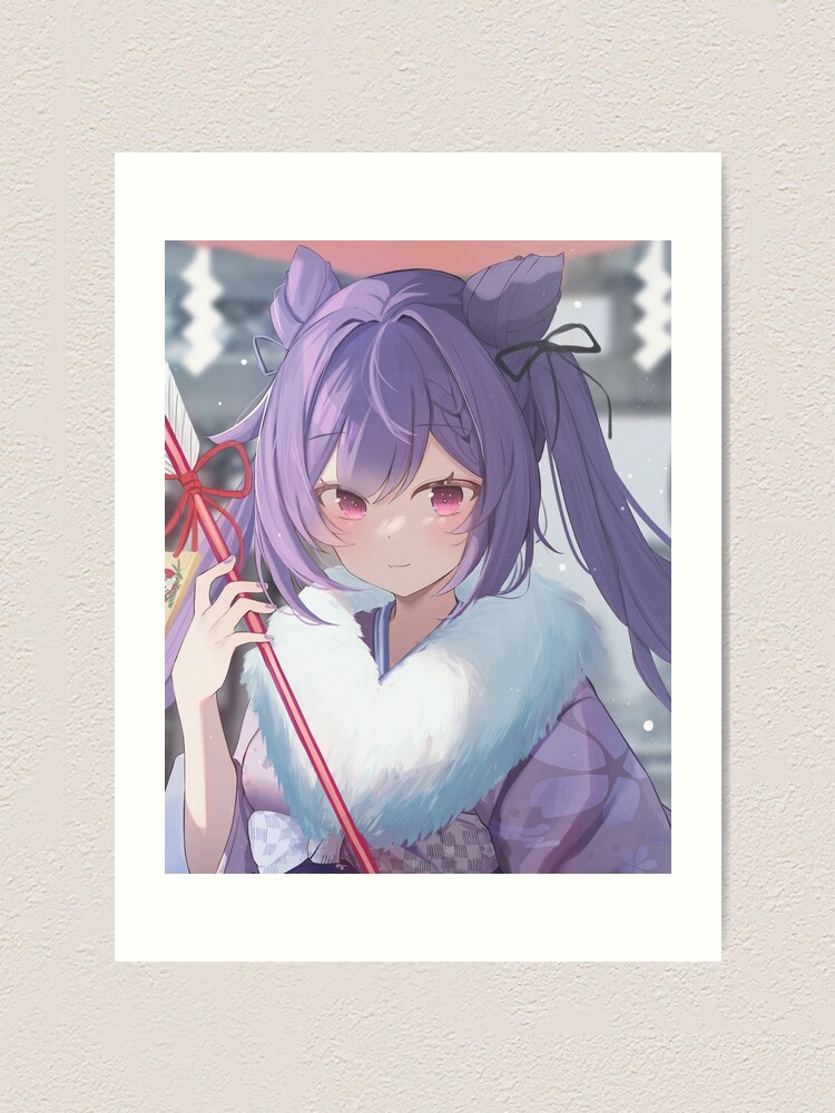 "Keqing Genshin Impact Electro Vision Liyue" Art Print by shopdokidoki ...