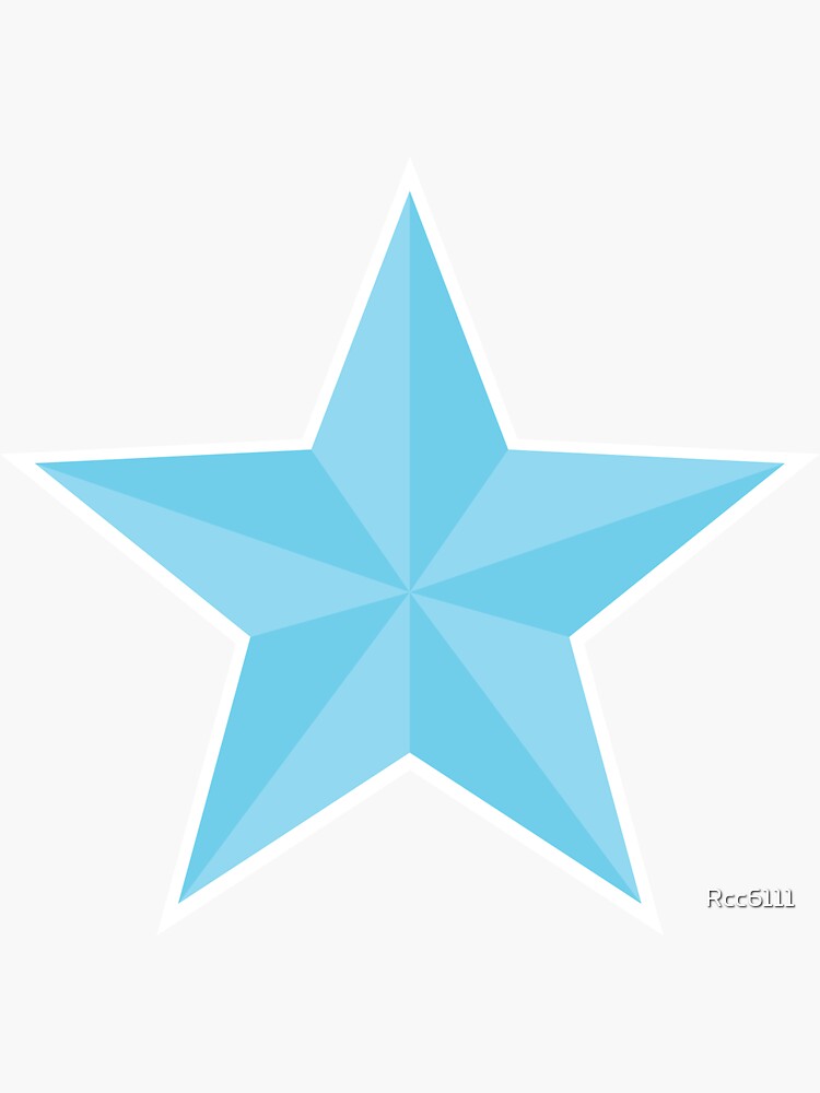 "Gay Pride Light Blue Star" Sticker by Rcc6111 | Redbubble