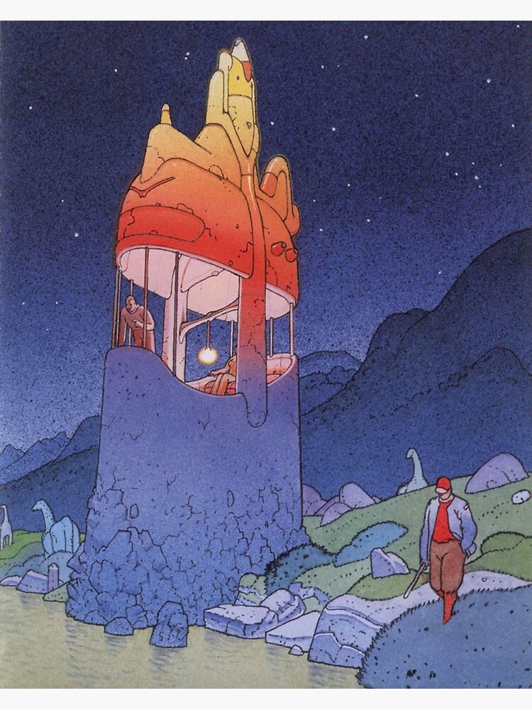 "Moebius - Watchtower" Art Print for Sale by slowrotation | Redbubble