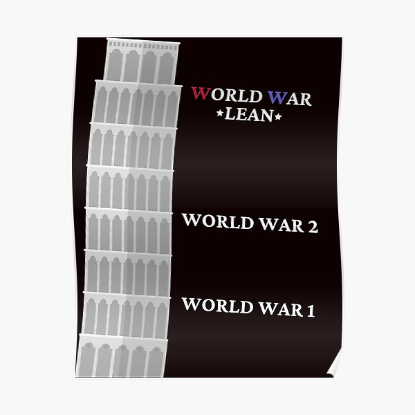 "World War Lean (Black)" Poster for Sale by AkinKilic | Redbubble