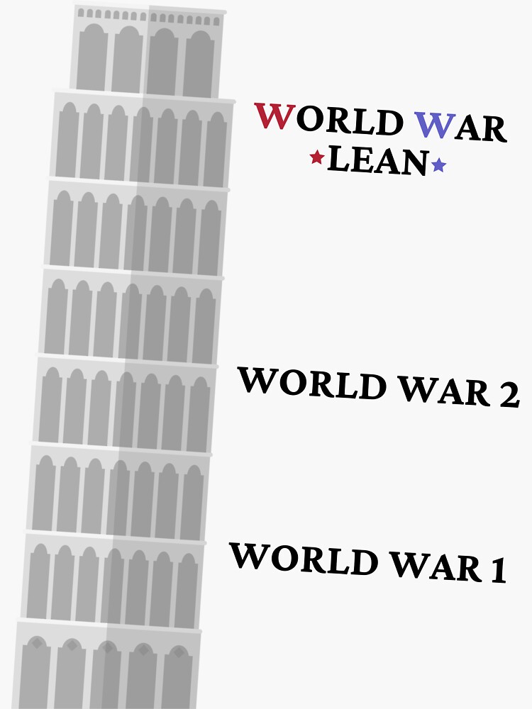 "World War Lean (Black)" Sticker by AkinKilic | Redbubble