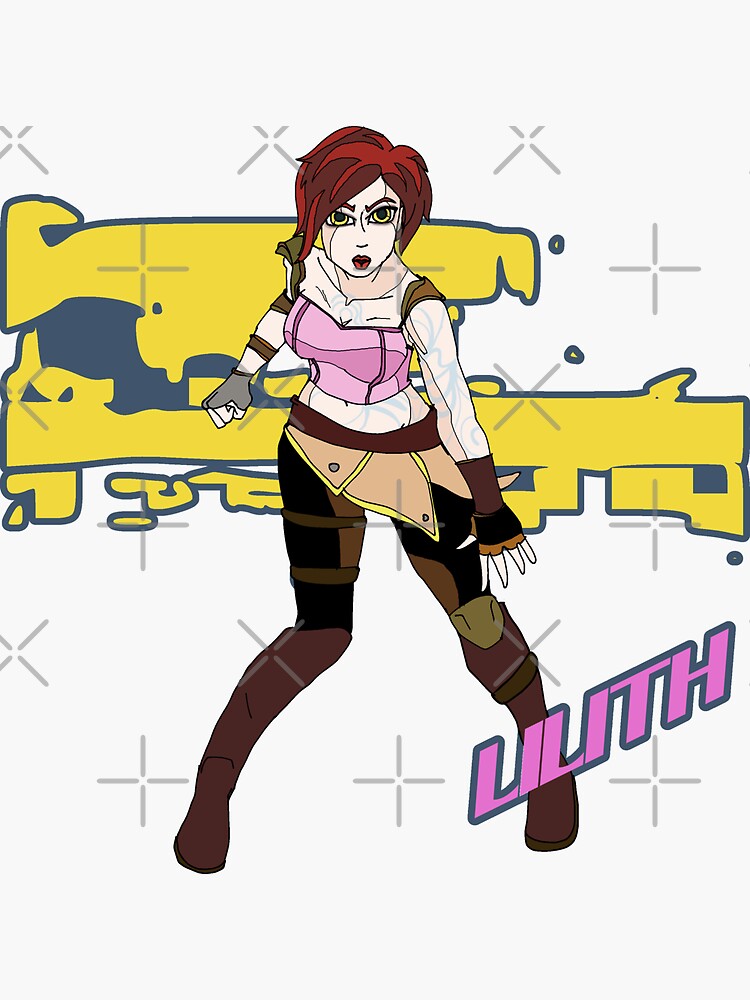 "Lilith, from the Borderlands" Sticker for Sale by jorgechubuter ...