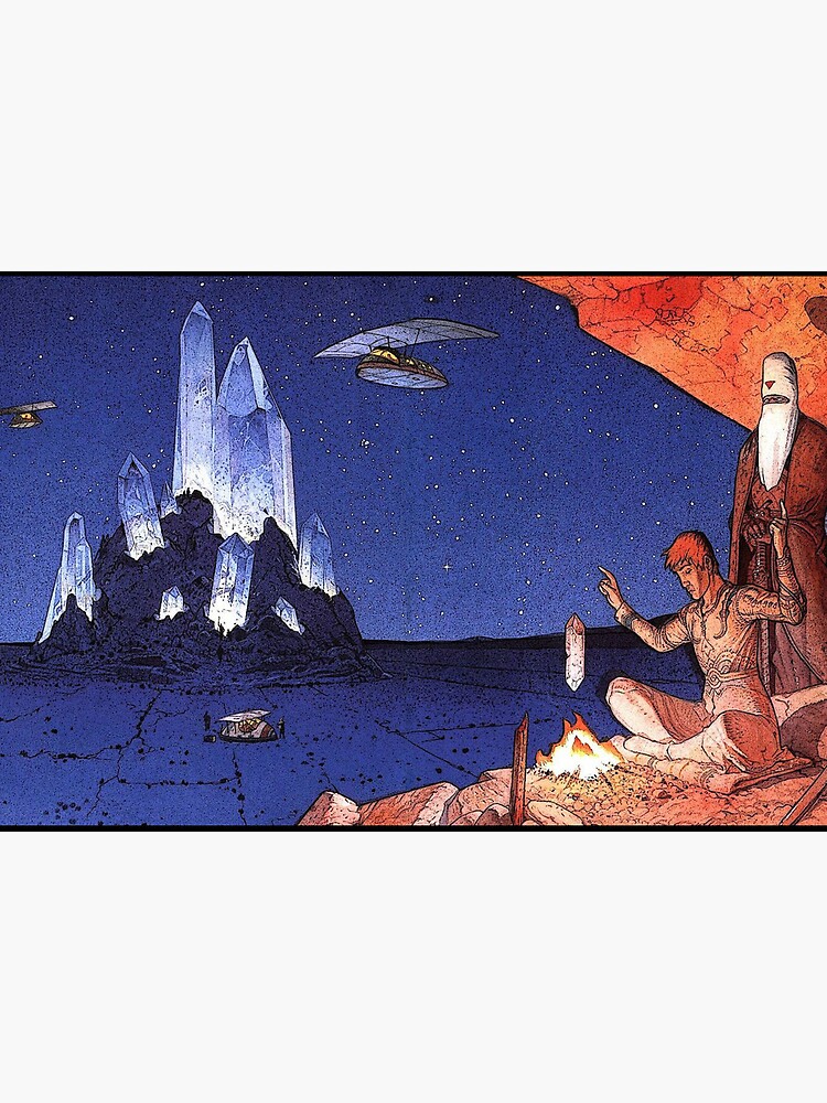 "Moebius - Crystal Landscape" Art Board Print for Sale by slowrotation ...