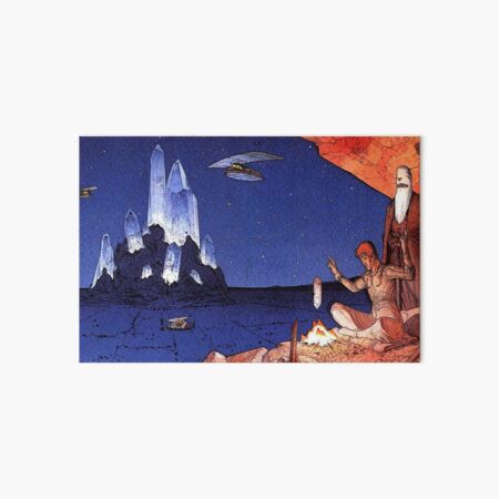 "Moebius - Crystal Landscape" Art Board Print for Sale by slowrotation ...