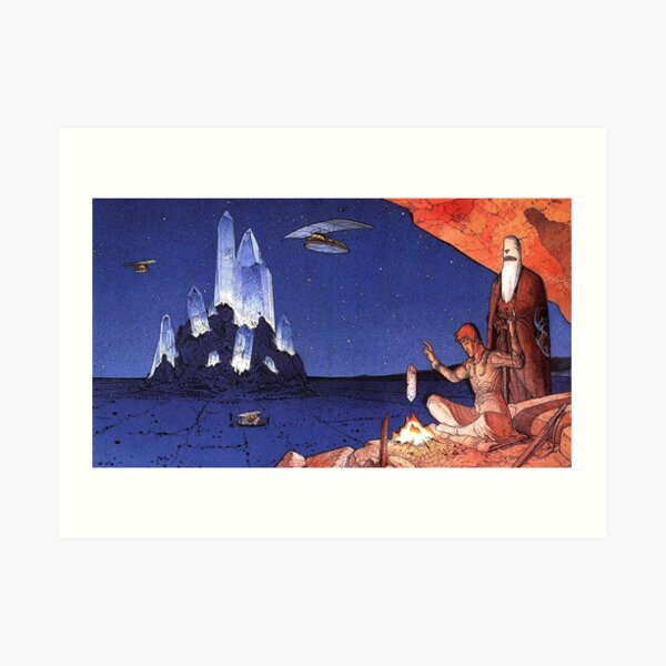 "Moebius - Crystal Landscape" Art Print for Sale by slowrotation ...