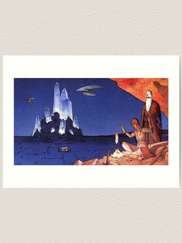 "Moebius - Crystal Landscape" Art Print for Sale by slowrotation ...