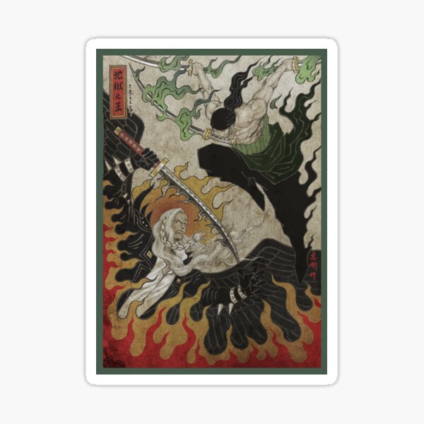 "Ukiyo-e Adaptations" Sticker by Sikee | Redbubble
