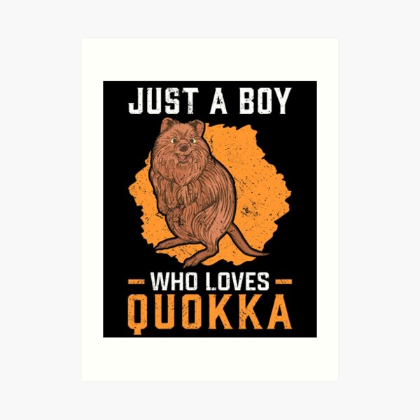 "Boy of quokkas loves marsupial quokka" Art Print for Sale by madgrfx ...