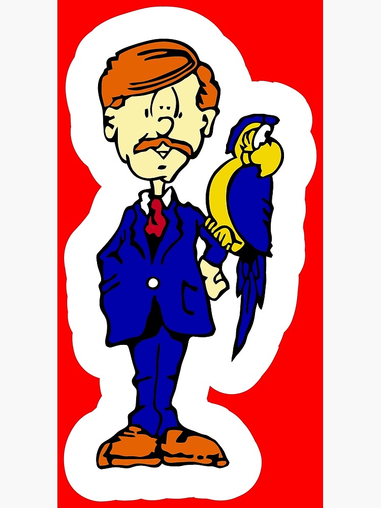 "Marc Glassman and Parrot" Poster for Sale by JesseHufstetler | Redbubble