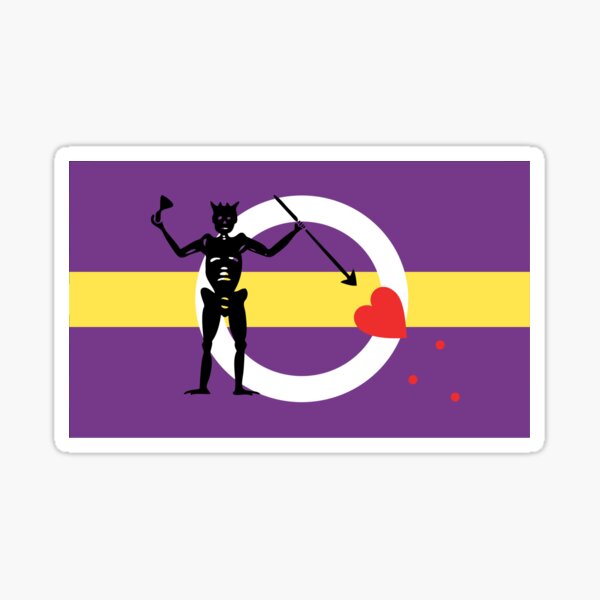 "Intergender Pride - Blackbeard" Sticker by BeccaPaintmore | Redbubble