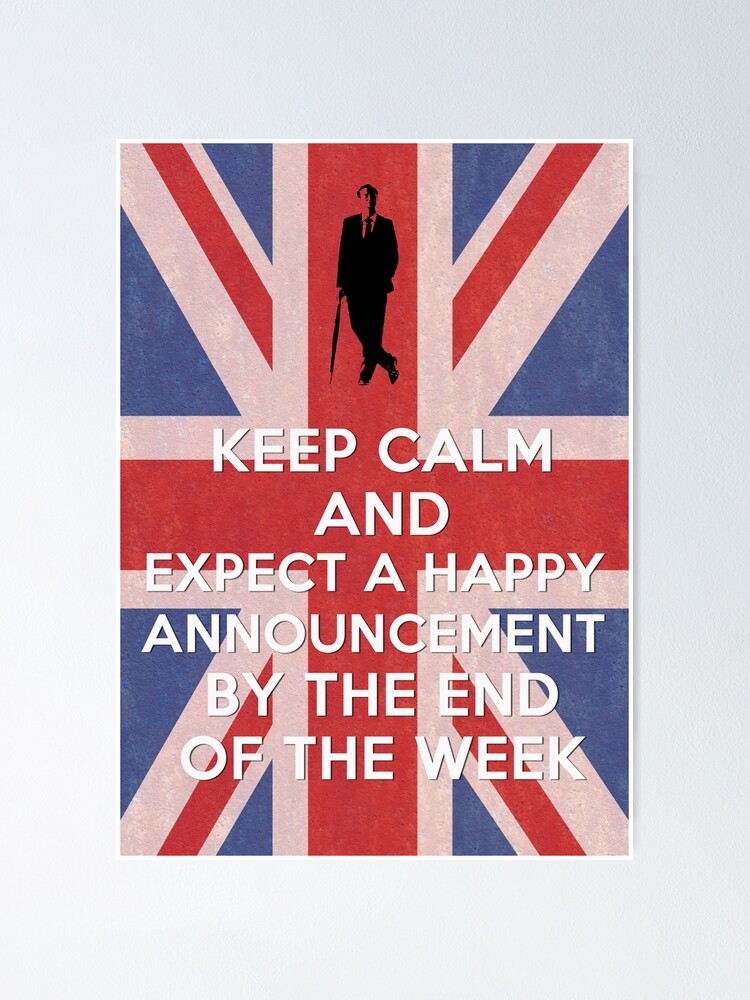 "Happy announcement" Poster by saniday | Redbubble