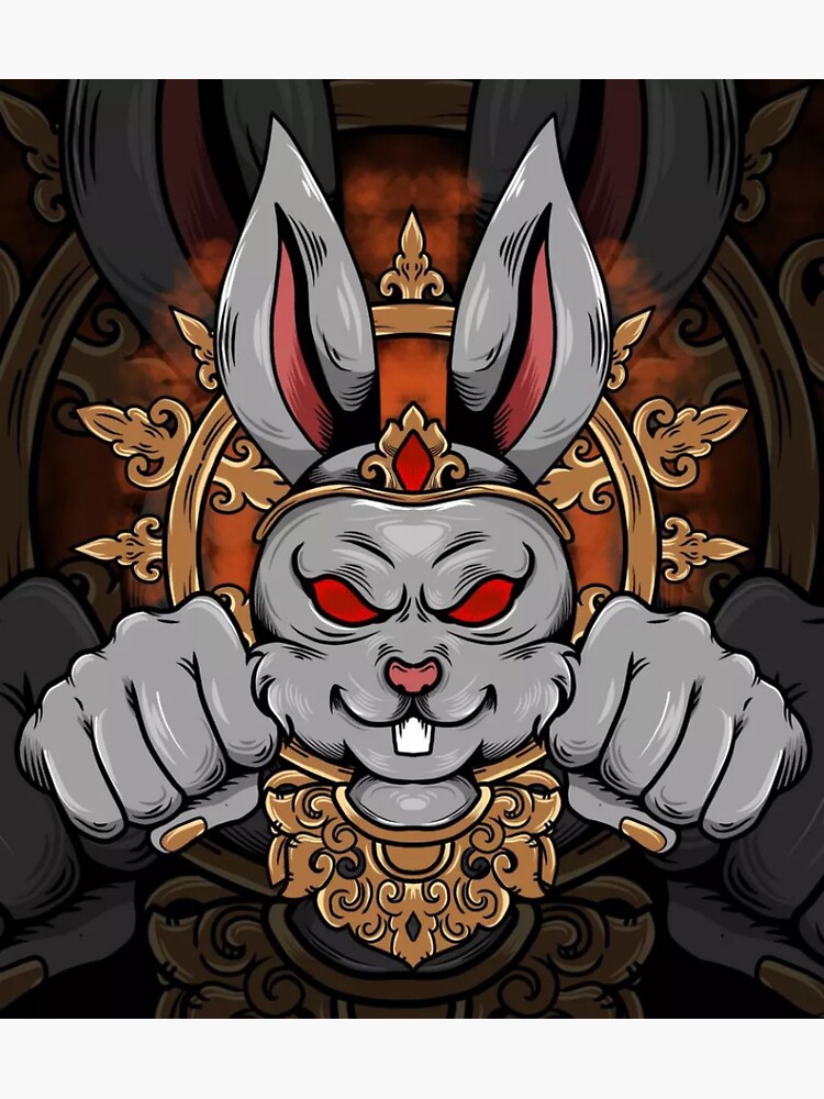 "Monster Rabbit" Sticker for Sale by Ekoyusniwahyudi | Redbubble