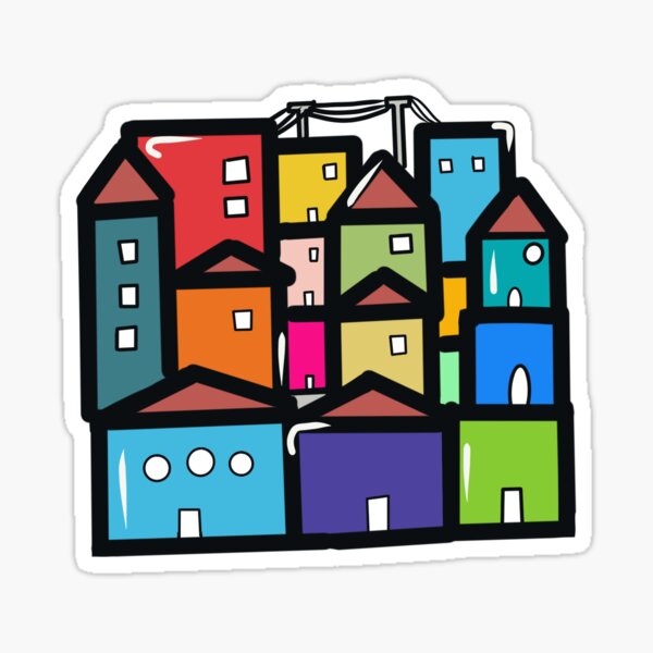 " colorful community sticker" Sticker by psychedelic-Rio | Redbubble