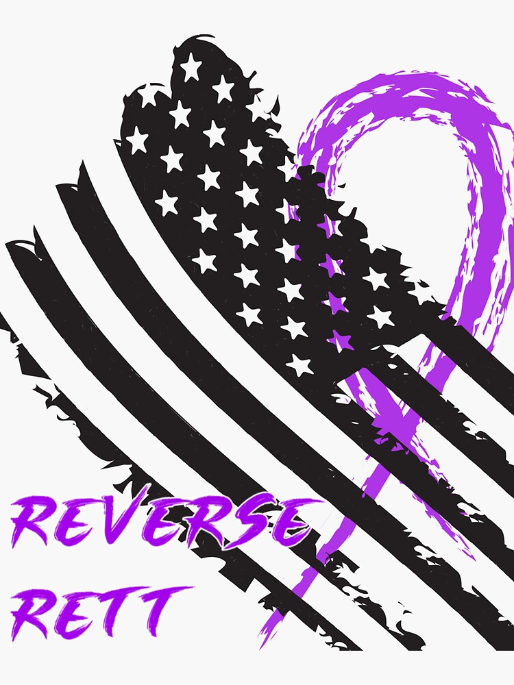 "Rett Syndrome Awareness Reverse Rett" Sticker by 926david1990 | Redbubble