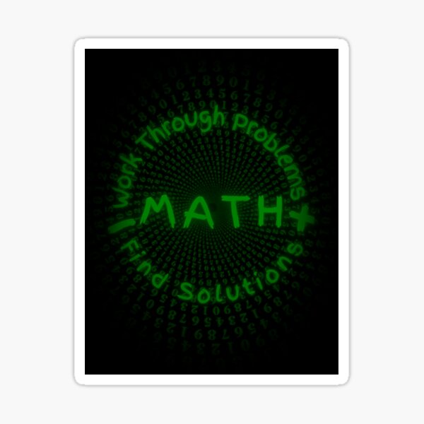 "MATH Matrix" Sticker by InfinityBall | Redbubble