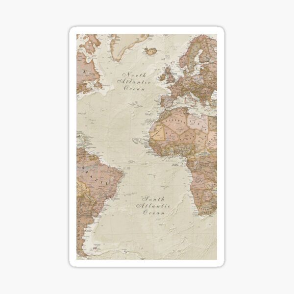 "Map" Sticker for Sale by katgaia | Redbubble