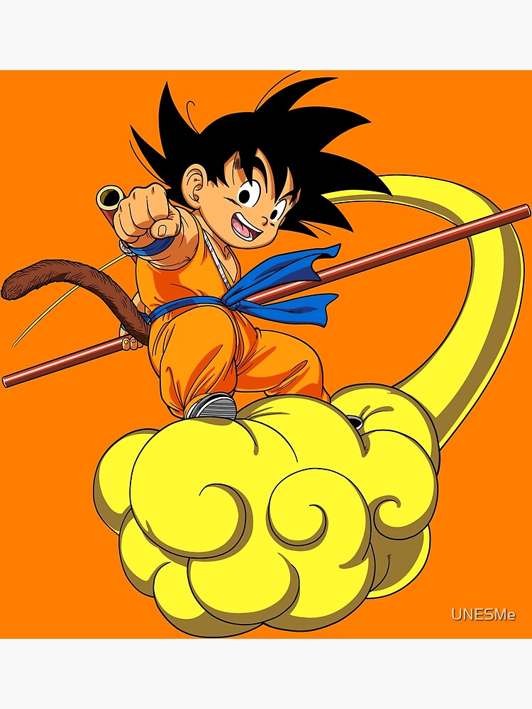 "Kid Goku On Nimbus Cloud - Dragon Ball" Poster for Sale by UNESMe ...