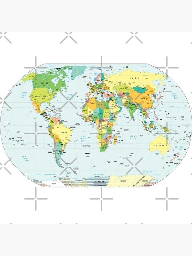 "World Map" Poster by Tweeting | Redbubble