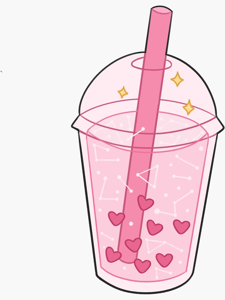 "Heart Boba" Sticker by Bubbleppop | Redbubble