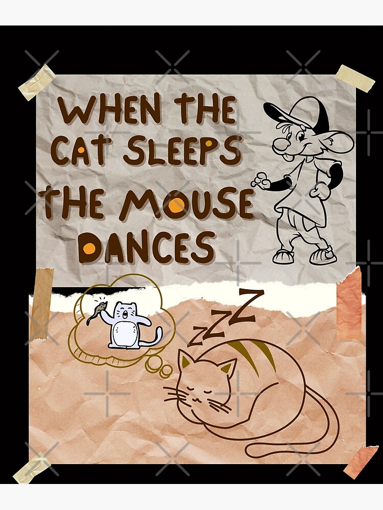 "Cat vs Mouse" Poster for Sale by yassooarts | Redbubble