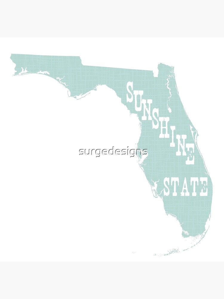 "Florida State Motto Slogan" Poster for Sale by surgedesigns | Redbubble