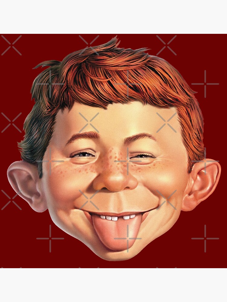 "Alfred Neuman Funny Face" Art Print for Sale by garageprotees | Redbubble