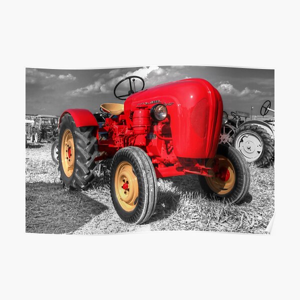Vintage Tractor Posters | Redbubble