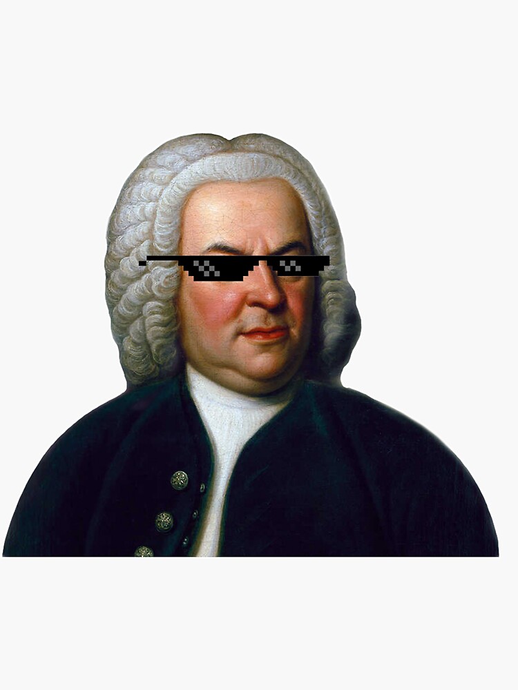 "Cool Bach" Sticker for Sale by Opus 66 | Redbubble