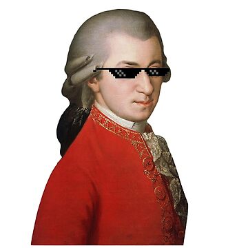 "Cool Mozart" Sticker for Sale by Opus 66 | Redbubble
