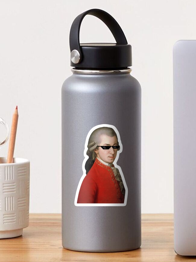 "Cool Mozart" Sticker for Sale by Opus 66 | Redbubble