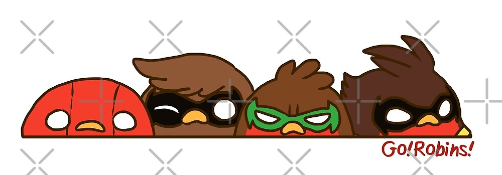 Vamos, Robins! - Robin Row» de yolinart | Redbubble