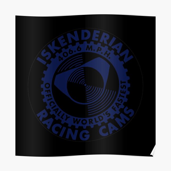"ISKY Iskenderian Racing Cams" Poster for Sale by Desainshoping | Redbubble