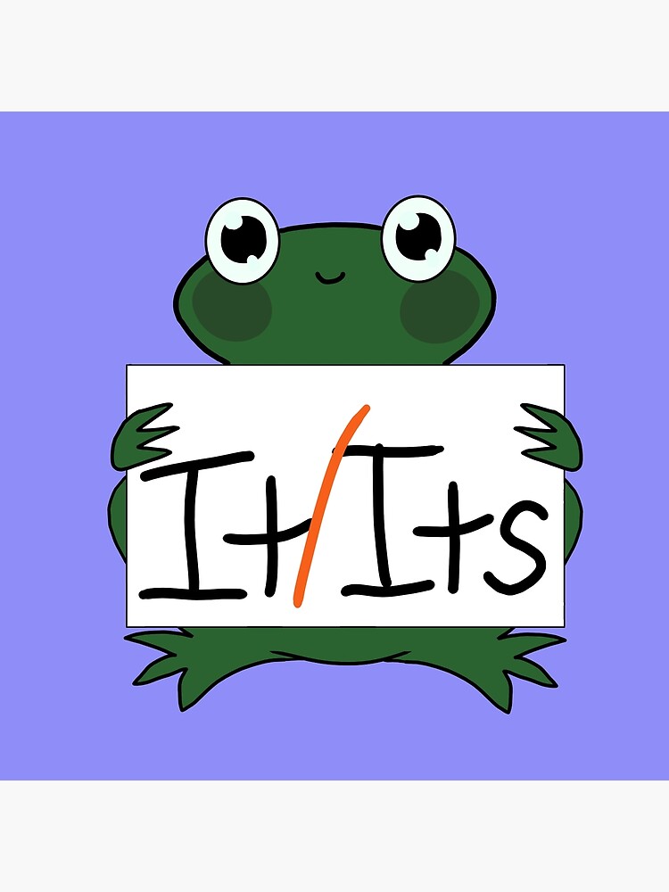 Lámina fotográfica «Eso/Sus Pronombres Pin Frog Neopronombres Eso» de ...