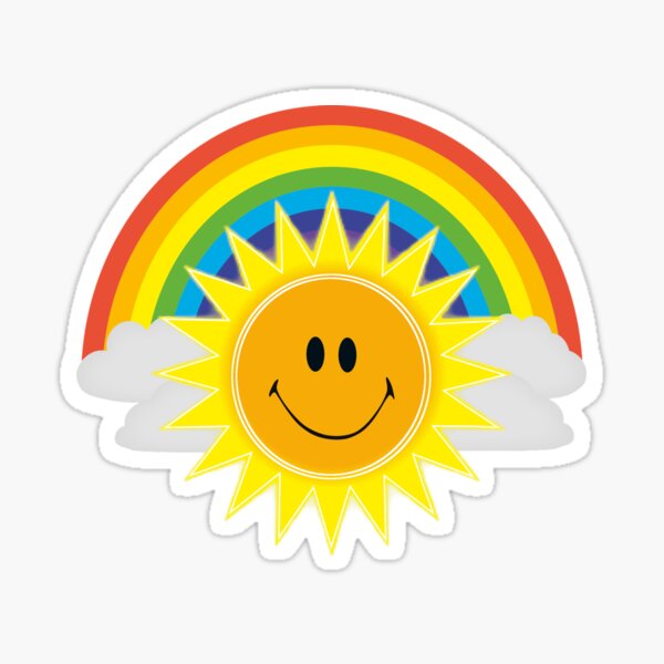 " Radiate Positivity | Cute Smiling Sun | Hippie Retro Motivational ...
