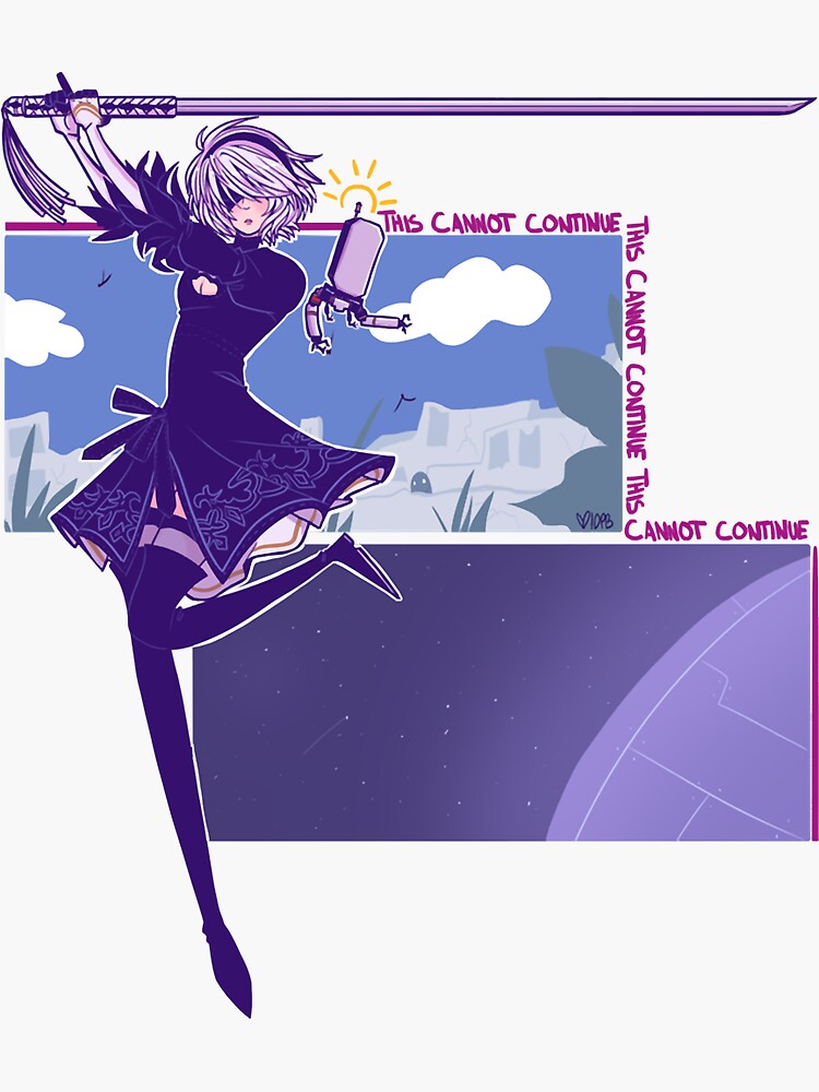 "Nier Automata" Sticker by pykous28 | Redbubble