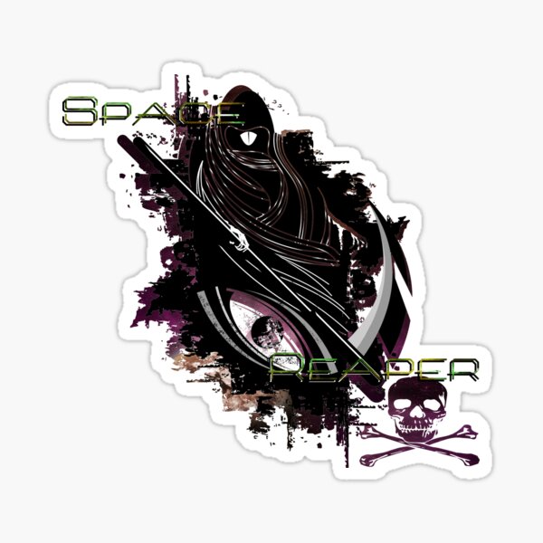 "Space Reaper" Sticker by SassuFraz | Redbubble